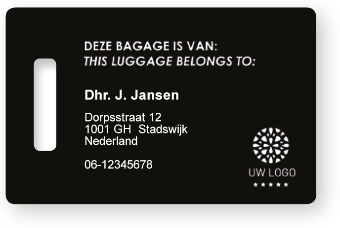 Buffetkaarten.nl - Bagage labels
